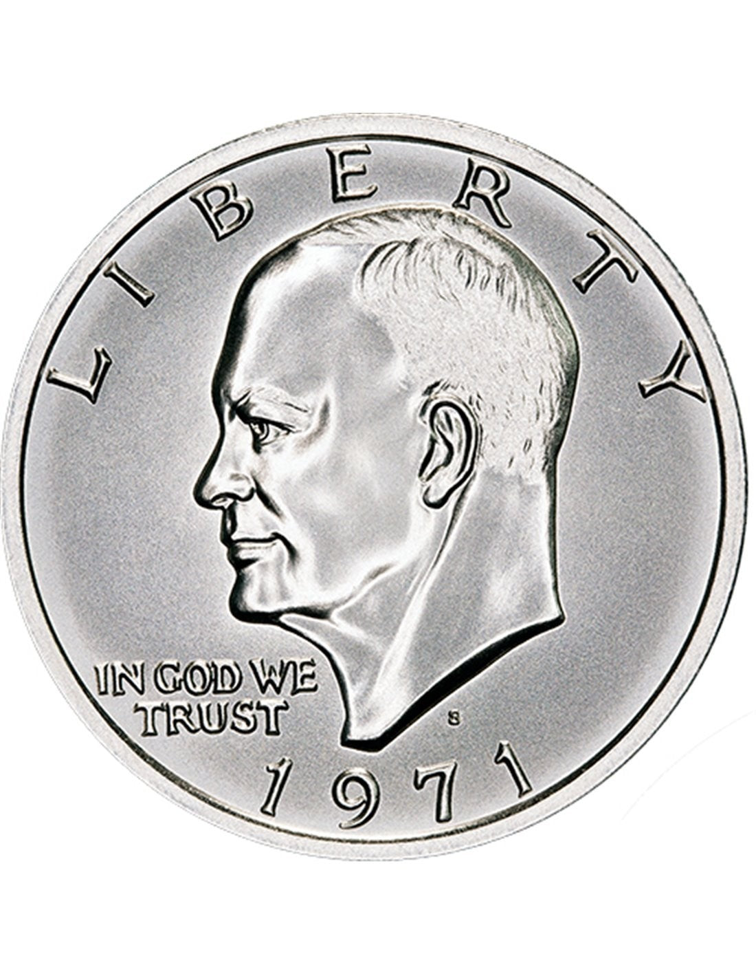 1971 Eisenhower Dollar Coin 1 Oz 999 Silver Round Tribute Intaglio Bul ...