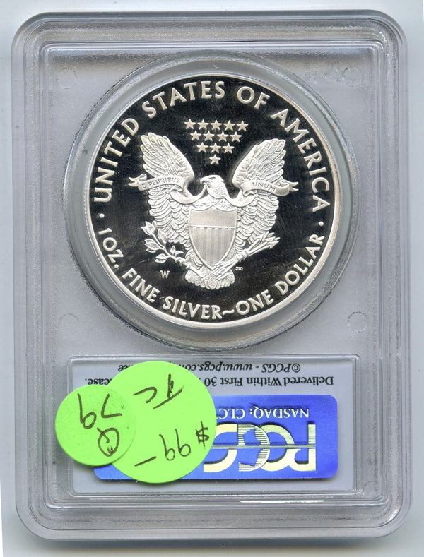 2008-W Proof Silver Eagle PCGS PR69DCAM First Strike - West Point - Q7 ...