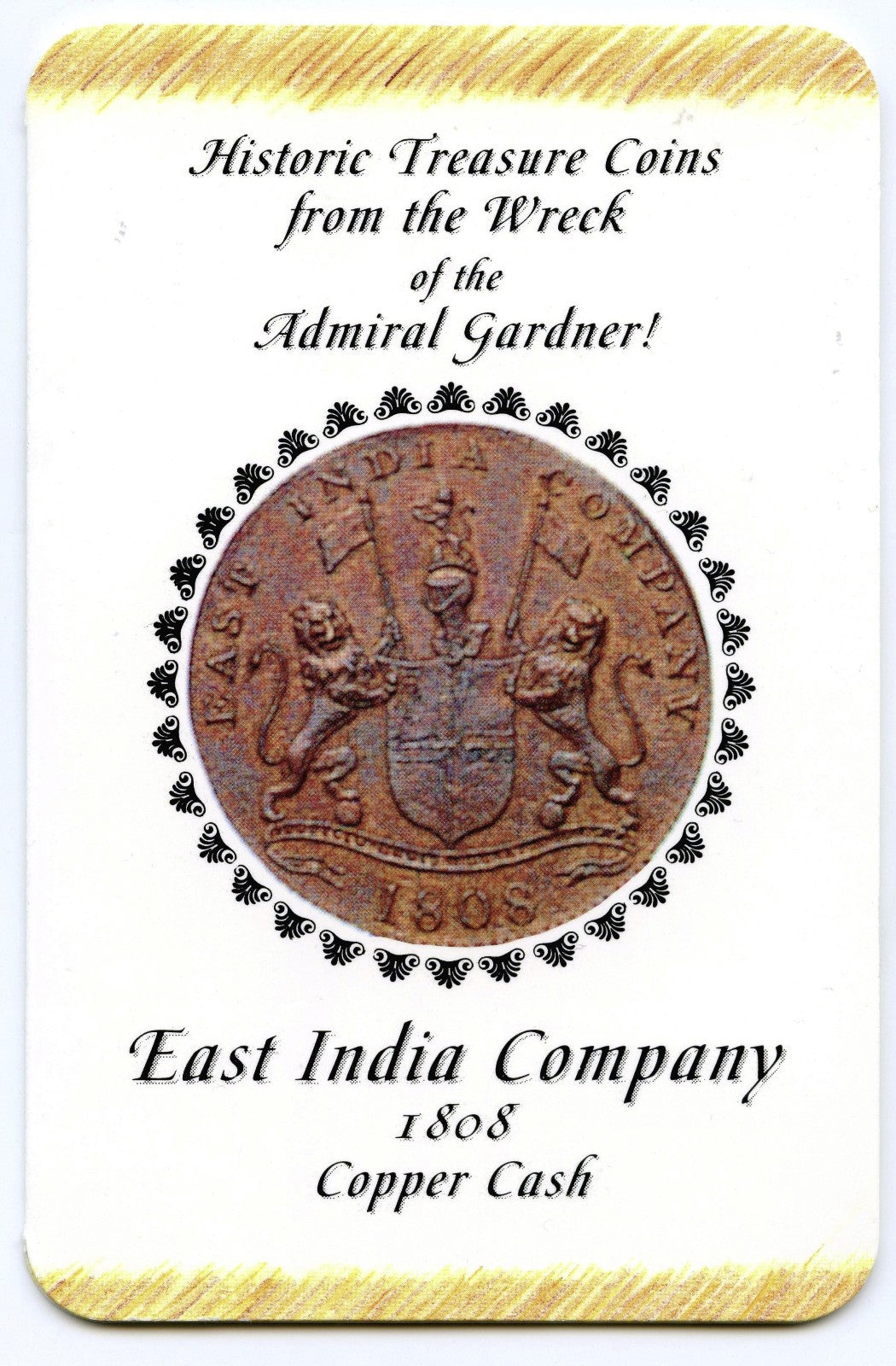 1808 East India Company Copper Cash Coin + Booklet - P192 | Kedzie Koins